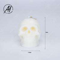 China Halloween Creative Home Decor Soy Wax Handmade Skull Scented Candles for sale