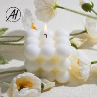 China Aromatherapy Custom Vegan Scented Soy Wax Angle Candles Cube Shaped for sale