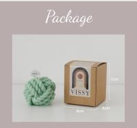 China AROMA HOME Custom Woolen Ball Design Yarn Coarse Wool Ball Candle Aromatherapy for sale