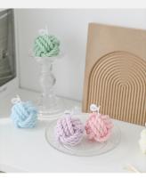 China AROMA HOME Custom Woolen Ball Design Yarn Coarse Wool Ball Candle Aromatherapy for sale
