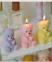 China AROMA HOME DIY Cute Teddy Bear Shaped Scented Candle Customized for sale