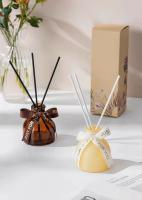 China 50ml Glass Bottle Fragrance Stick Aroma Luxury Home Scents Reed Diffuser for sale