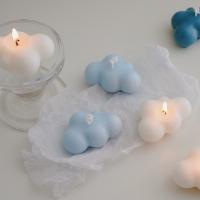 China Aromatherapy Gift INS Room Decor Custom Colored White Cloud Scented Candle for sale