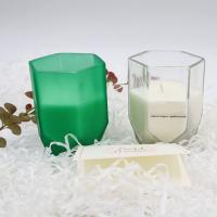 China Aroma Home Soy Wax Scented Candle With Customized Hexagon Candle Jar For Home Decoration for sale