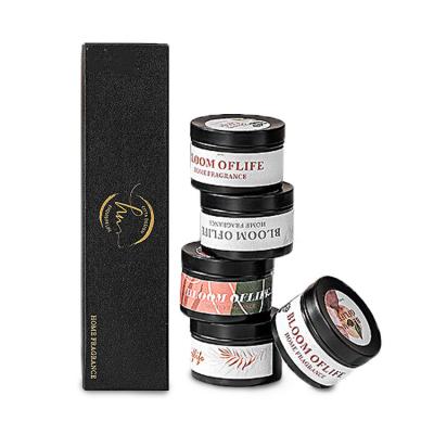 China Custom Birthday Candy Scented Tin Candles 6 Oz Tins With Lids for sale