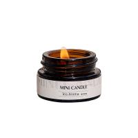 China Aroma Mini Amber Glass 3oz Mason Jar Candle  For  Sleep Spa for sale