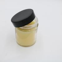 China Lemon Verbena Yellow Glass Jar Scented Candle Hand Poured Soy Candles With Black Lid for sale