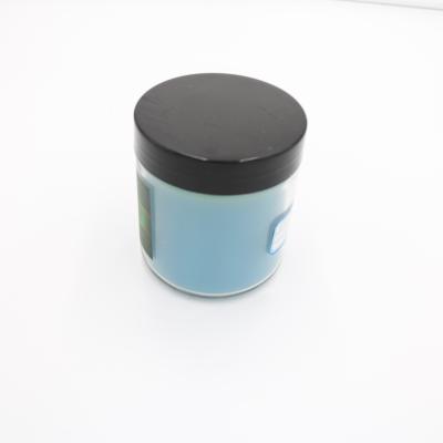 China Aroma Home therapeutic Blue Glass Jar Scented Candle 3 Oz for Aromatherapy for sale