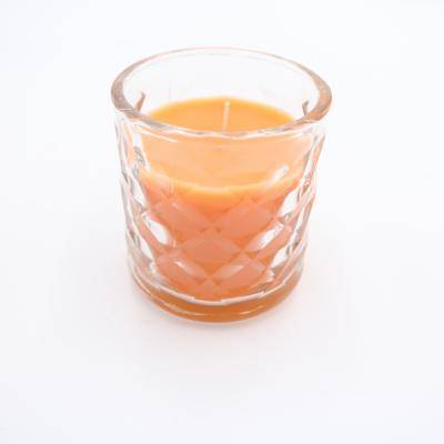China Recycled 8oz Glass Wick Small Votive Candles Wick And Vessel Candle For Home Decor for sale