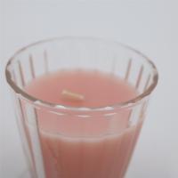 China ODM 4oz Natural Pink Glass Jar Scented Candle For House Fragrance for sale