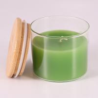 China Natural Paraffin Wax Aromatherapy Aroma Light Candles 220G With Bamboo Lid for sale