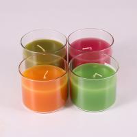 China Natural Paraffin Wax Aromatherapy Aroma Light Candles 220G With Bamboo Lid for sale
