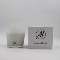 China 3 Wick Large White Glass Jar Scented Candle Container 24oz for House for sale
