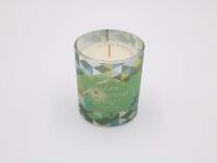 China Oem White Small Glass Candle Jars Tea Lights 5 Oz Soy Wax for sale