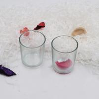 China Clear Glass Empty Tealight Candle Holder Cups Jars 5.5x6.8 for sale