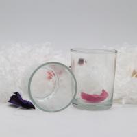 China Clear Glass Empty Tealight Candle Holder Cups Jars 5.5x6.8 for sale