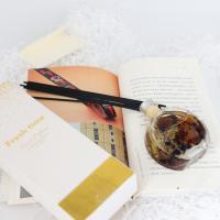 China Aroma Reed Diffuser 100ml Luxury Gift Set With Brown Dried Flower for sale
