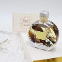 China Aroma Reed Diffuser 100ml Luxury Gift Set With Brown Dried Flower for sale