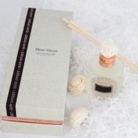 China Aroma Reed Diffuser Luxury 126ml Round Bottle Gift Set With Sola Flower for sale