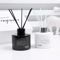 China Aroma Reed Diffuser 2pk Gift Set 120ml Luxury Perfume With Black Box for sale
