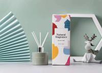 China Aroma Reed Diffuser Colorful Gift Set 120ml Luxury Perfume With CMYK Box for sale