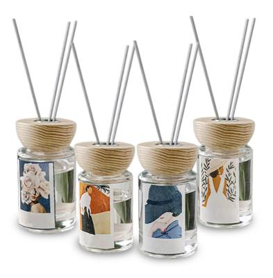 China Custom Colorful Gift Set 120ml Luxury Perfume With CMYK Box Aroma Reed Diffuser for sale