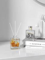 China Christmas Cinnamon Reed Diffuser Perfume 120ml With Gold Silver Foil for sale