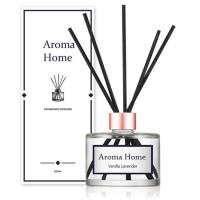 China 200ml Clear Glass Coconut Aroma Reed Diffuser With Customized LOGO for sale
