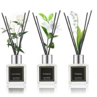 China Mini Scented Aroma Reed Diffuser Rose And Oud fragrance 50ml for sale