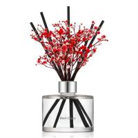 China Custom Natural Reed Diffuser Room Perfume 200ml With Fake Flowers Decoration for sale