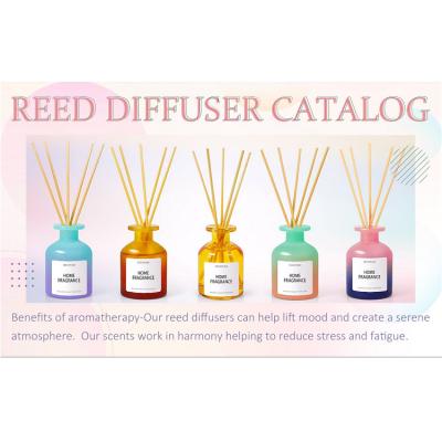 China Colorful 120ml Homemade Essential Oil Reed Diffuser Sea Salt flavor for sale