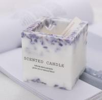 China Lavender Essential Oil Aroma Naturals Scented Pillar Candles Round And Square for sale