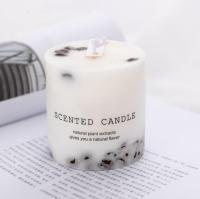 China Lavender Essential Oil Aroma Naturals Scented Pillar Candles Round And Square for sale