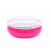 China 8oz Empty Patterned Candle Tins Romantic Candle Light Bedroom With Lids for sale