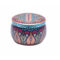 China Unique Small Aluminum Tin Can Candle With Stone Decoration 120g for sale