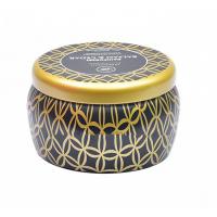 China Unique Small Aluminum Tin Can Candle With Stone Decoration 120g for sale