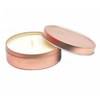 China Scented Soy Wax Aluminum metal Mini Tin Candles For Votive Tealight 3oz for sale