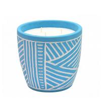 China Large Mosquito Insect Repellent Outdoor Citronella Candle In Clay Pot for sale