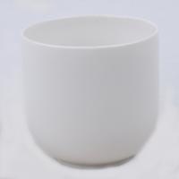 China 7oz Plain White Scented Natural Ceramic Soy Candle Pot For Sleeping for sale