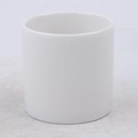 China 7oz Plain White Scented Natural Ceramic Soy Candle Pot For Sleeping for sale