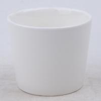 China 7oz Plain White Scented Natural Ceramic Soy Candle Pot For Sleeping for sale