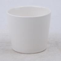 China 7oz Plain White Scented Natural Ceramic Soy Candle Pot For Sleeping for sale