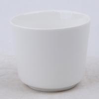 China 7oz Plain White Scented Natural Ceramic Soy Candle Pot For Sleeping for sale