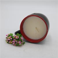 China Scented Matte Black Ceramic Citronella Candle Tea Cup Candle for sale