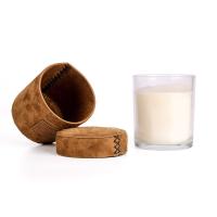 China Odm Deerskin Jacket Jar Plain Glass Candles Scented for sale