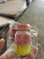 China Aroma Home Soy Wax Cute Mason Jar Custom Scented Candle With Handle for sale