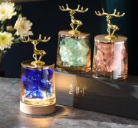 China Custom Natural Reed Diffuser Room Perfume 100ml With Fake Deer Decoration for sale