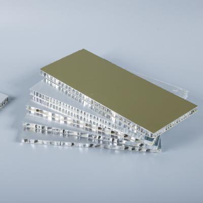 China PVDF Aluminum Honeycomb Panel 15mm 25mm 10mm for Aerospace and Industrial Use for sale