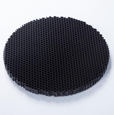 China Black Aluminum Honeycomb Louver 0.4-5mm Side Length for Multi-Function Fill Light with 46-190 kg/m³ Density for sale
