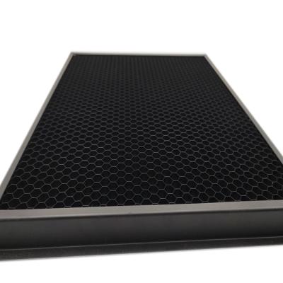 China 12mm Thickness Aluminum Honeycomb Grid Core Black With Frame Used For Various LED Fill Light for sale